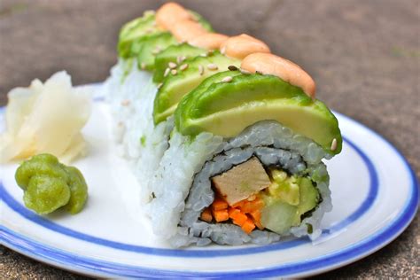 Vegan Dragon Roll Recipe Sushi Recipes Veggie Sushi Sushi Bowl Recipe