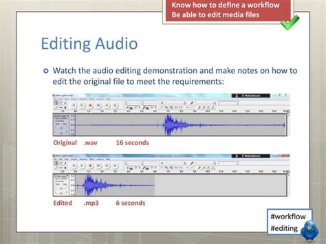 Unit 202 Lesson 7 Workflow Pptx Digital Audio Computer