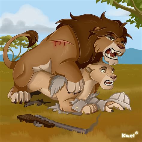 Rule 34 Armor Blood Blue Eyes Bodily Fluids Brown Body Brown Fur Claws Clothed Clothing Doggy