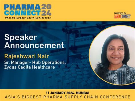 Cargoconnect On Linkedin Exciting News Rajeshwari Senior Manager Of Hub Operations At Zydus