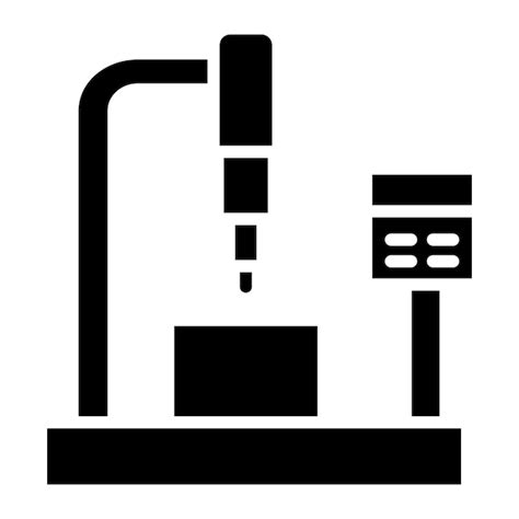 Premium Vector Cnc Machine Icon Style