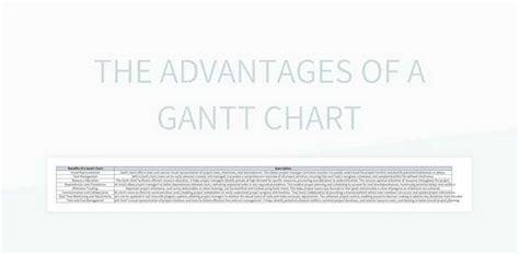 The Advantages Of A Gantt Chart Excel Template Free Download Pikbest