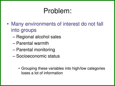 Ppt Gene Environment Interaction And Correlation Powerpoint