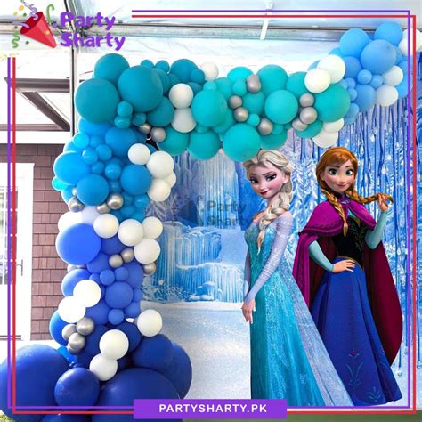 D 1 Frozen Anna And Elsa Panaflex Backdrop For Frozen Theme Birthday Dec Party Sharty