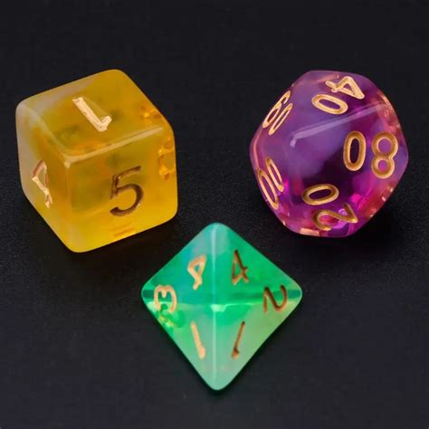 7 шт компл многогранные кости D4 D6 D8 D10 D12 D20 для подземелья и