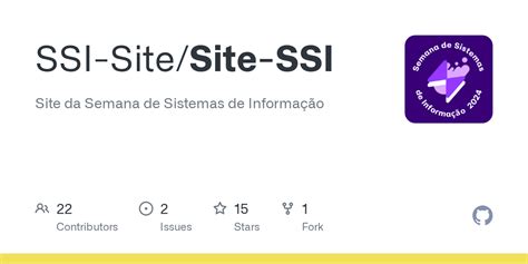 Github Ssi Sitesite Ssi Site Da Semana De Sistemas De Informação