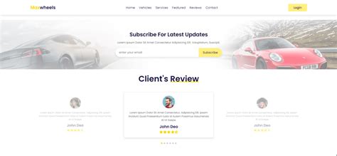 car selling website design 100 free freewebsitecode