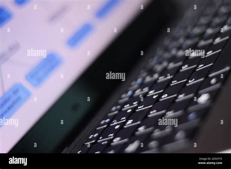 Computer Keyboard Close Up With Empty Space Laptop Keyboard Stock Photo Alamy