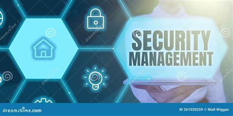 Writing Displaying Text Security Management Concept Meaning Critical