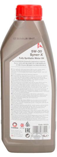 ᐉ Моторное масло COMMA SYNER-X 5W-30 1 л (SYNER-X 5W30 1L) • Купить в ...