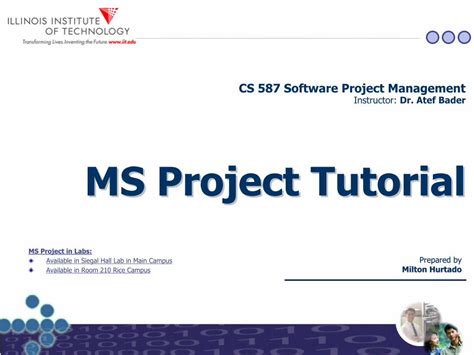 PDF MS Project Tutorial DOKUMEN TIPS