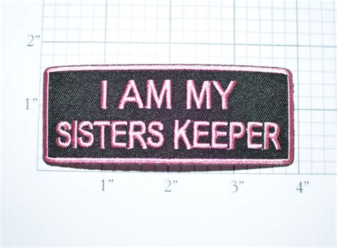 I Am My Sisters Keeper Multiple Colors Available Embroidered Iron On