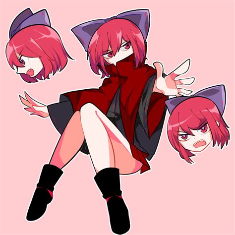 Safebooru 1girl Alternate Hair Color Arms Up Bangs Black Footwear