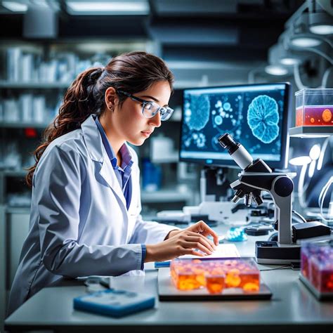 Premium Photo A Scientist Conducting Experiments