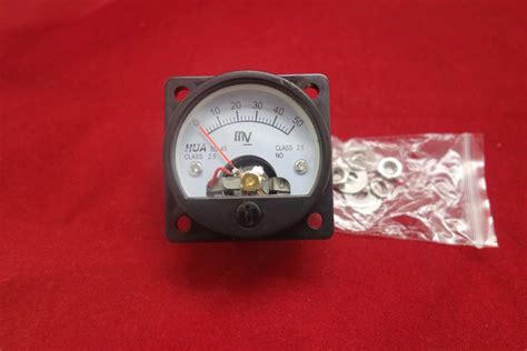 1pc Dc 0 50mv Millivolt Analog Voltmeter Analogue Voltage Panel Meter