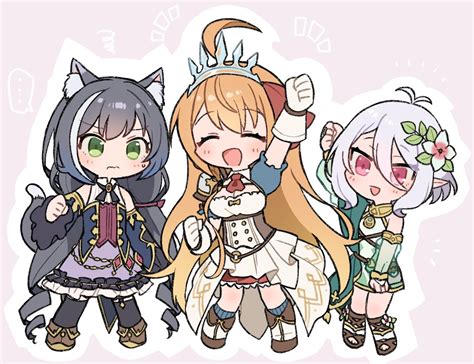 Karyl Kokkoro And Pecorine Princess Connect Drawn By Eno Preno Gb Danbooru