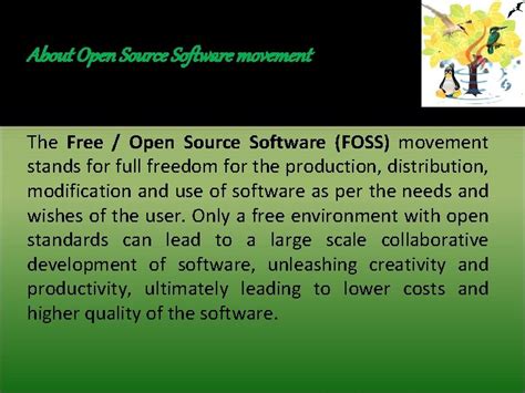 about open source software movement the free open