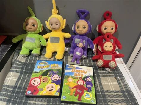 Full Set Of Plush Teletubbies With Sound And Dvds £12 00 Picclick Uk