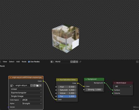 Texturing Enviorment Texture Cannot Be Seen On Object Blender Stack Exchange