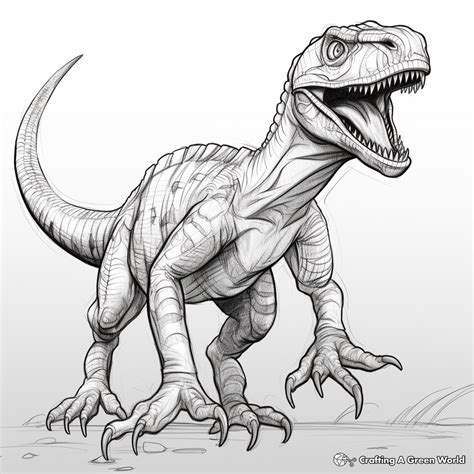 Dinosaur Velociraptor Coloring Page Velociraptor Coloring Pages 办公设备维修网