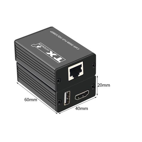 30M HDMI KVM Extender Over Sing Cat6 Cable HDMI To Rj45 Extender With 1 Port Usb For NVR DVR No