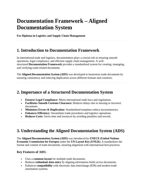 14 Documentation Framework Pdf Invoice Economies