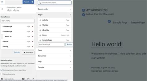 How To Set Up Your WordPress Menus DreamHost