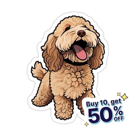 Apricot Cockapoo Sticker Support The Artist On Redbubble
