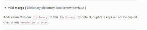 Merging Dictionaries Rgodot
