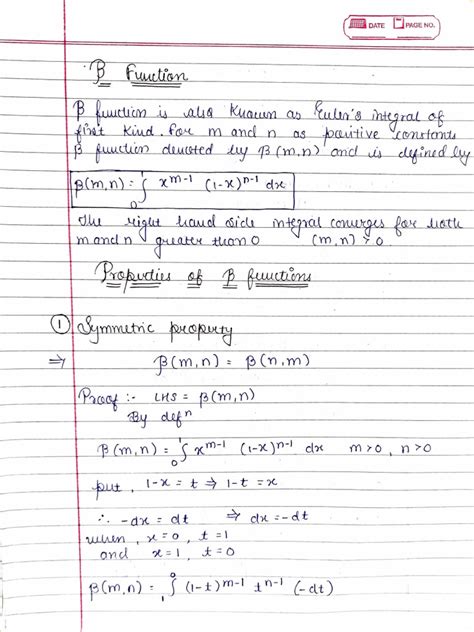 Beta Function Pdf