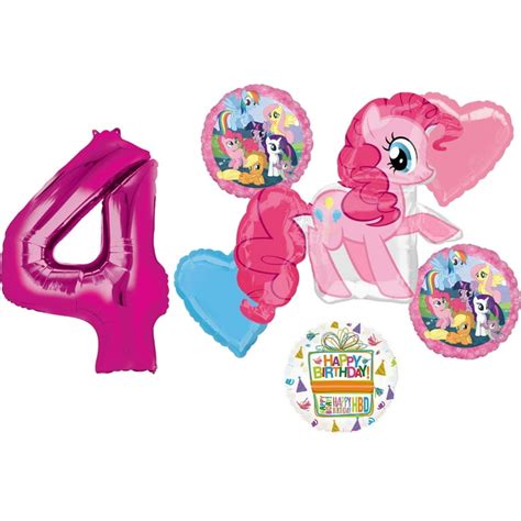 Pinkie Pie Birthday Party New 10097cm Pink Horse Pony Unicorn Balloon