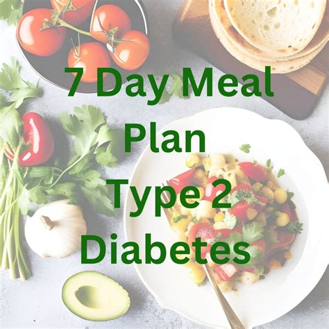 7 Day Meal Plan For Type 2 Diabetes Simple Recipes Digital Download
