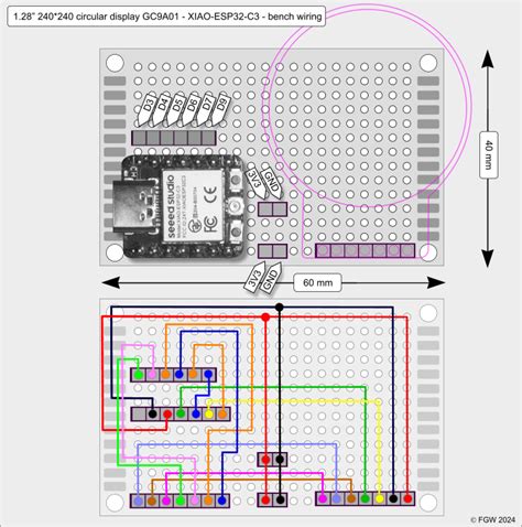 Esp32 C3 Super Mini With 128” Spi Gc9a01 Circular Tft Display