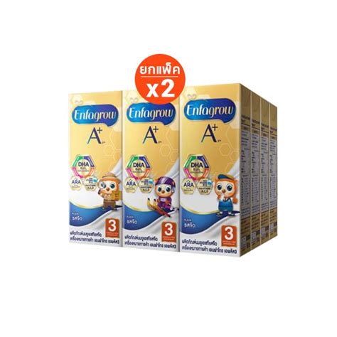 เอนฟาโกร เอพลัส สูตร 3 รสจืด นมกล่อง ยูเอชที สำหรับ เด็ก 24 กล่อง X 2