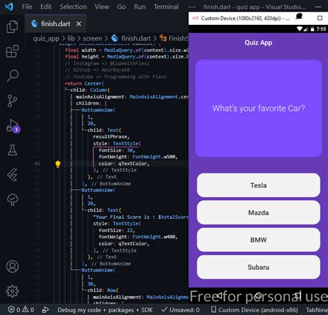 Github Amirbayat0simple Quiz App Flutter A Simple Quiz App With