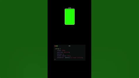 percentage of mobile battery in html5 and css3 😲 html css coding