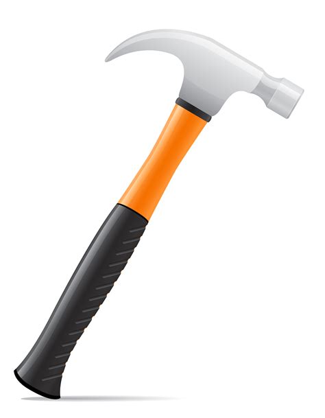 Tool Hammer With Plastic Handle Vector Illustration 493891 Vector Art