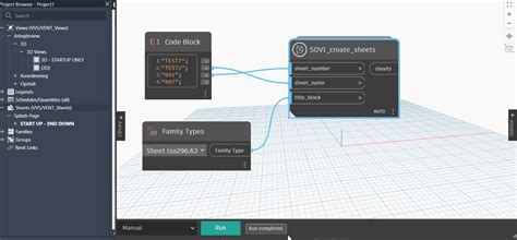 New Sheet Every Time We Run A Script Revit Dynamo