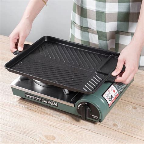 Korean Rectangular Grill Pan Bbq Grill Samgyupsal Barbeque Grill Plate