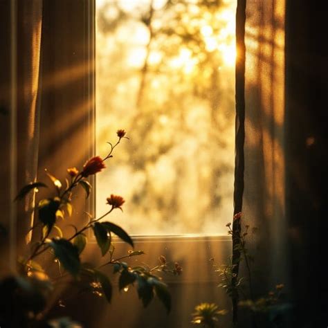 Free Golden Morning Peace Image Sunlight Cat Window Download At