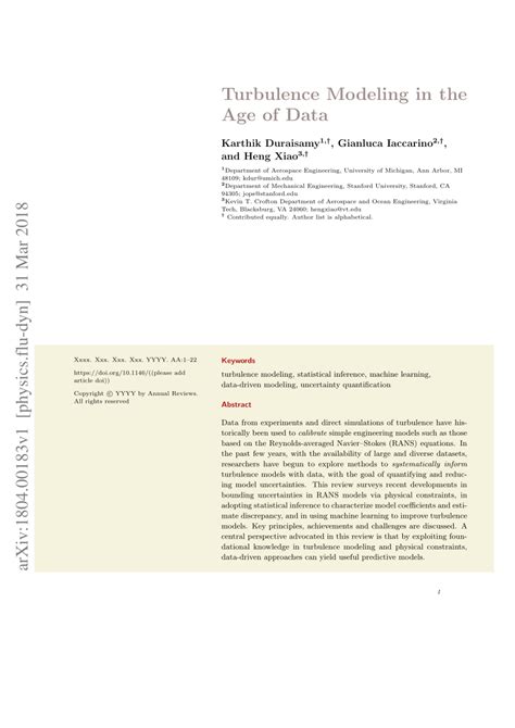 pdf turbulence modeling in the age of data