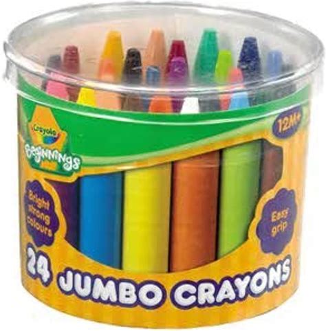Crayola Large Crayons Classic Colors 16 Count Toys And Games