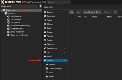 Proxmox Firewall Natural Born Coder