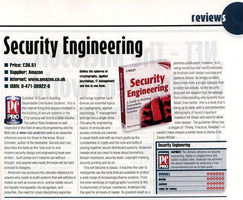 security engineering a guide to building dependable distributed