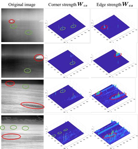 The Weights Obtained By The Structure Tensor The Green Circle Download Scientific Diagram