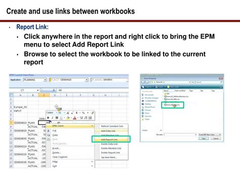 PPT An Overview Of SAP BPC 10 0 Reporting Features And Functionality EPM Add In PowerPoint