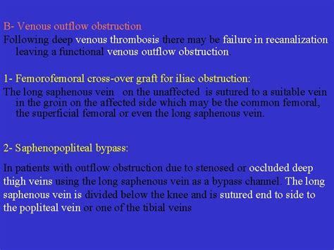 Chronic Venous Insufficiency Management Chronic Venous Insufficiency