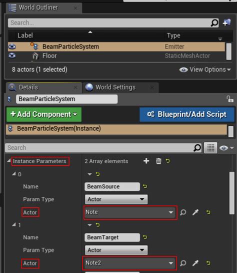 I Touchs Unreal Beam Particle