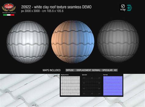 SKETCHUP TEXTURE Amazing White Clay Roofs Textures Seamless And Maps
