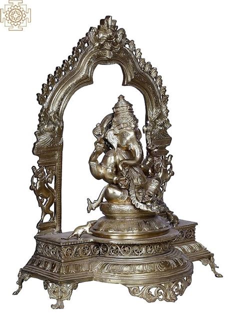 Thiruvachi Vinayagar Padam Brass Exotic India Art